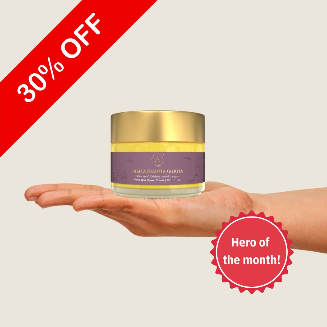 Shata Dhauta Ghrita Skin Repair Emollient | 100 Times Washed A2 Cow Gh ...