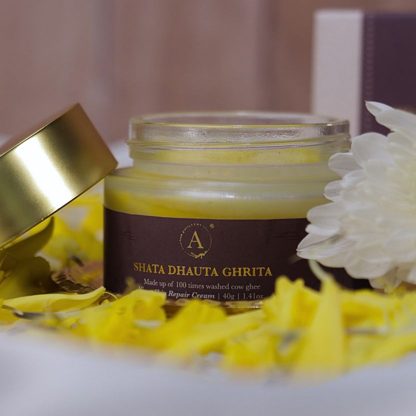 SHATA DHAUTA GHRITA SKIN REPAIR EMOLLIENT | 100 TIMES WASHED A2 COW GH ...